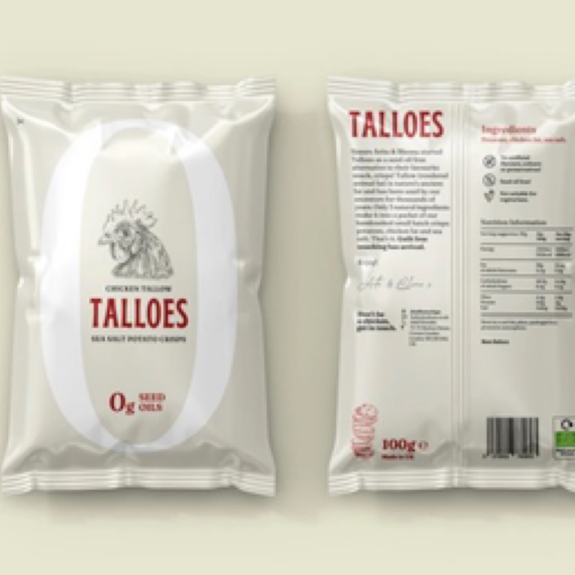 Talloes Sea Salt Potato Chips 100g | Deli @ Castle Ashby
